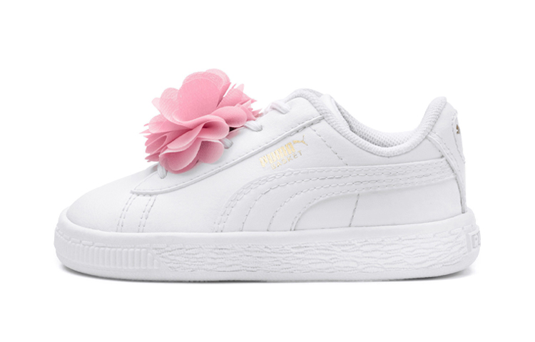 Buy (Preschool) Puma Basket 'Flower' 368951-01 - Novelship