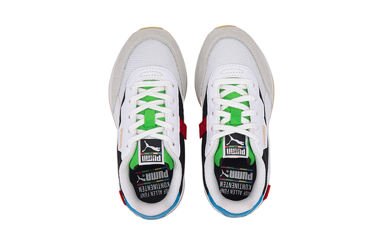 (Preschool) Puma Unity Collection Future Rider 'White Gray Green ...