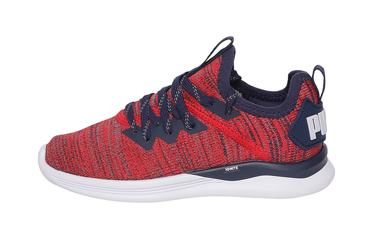 (Preschool) Puma Ignite Flash Evoknit K Running Shoes Red/Blue/White ...