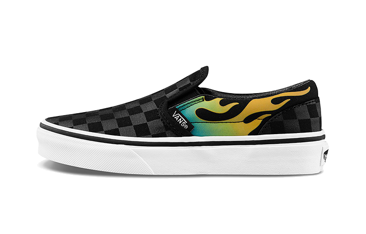 Vans Classic Slip-On Fire Black/Grey VN0A4BUTESY - VN0A4BUTESY - Novelship
