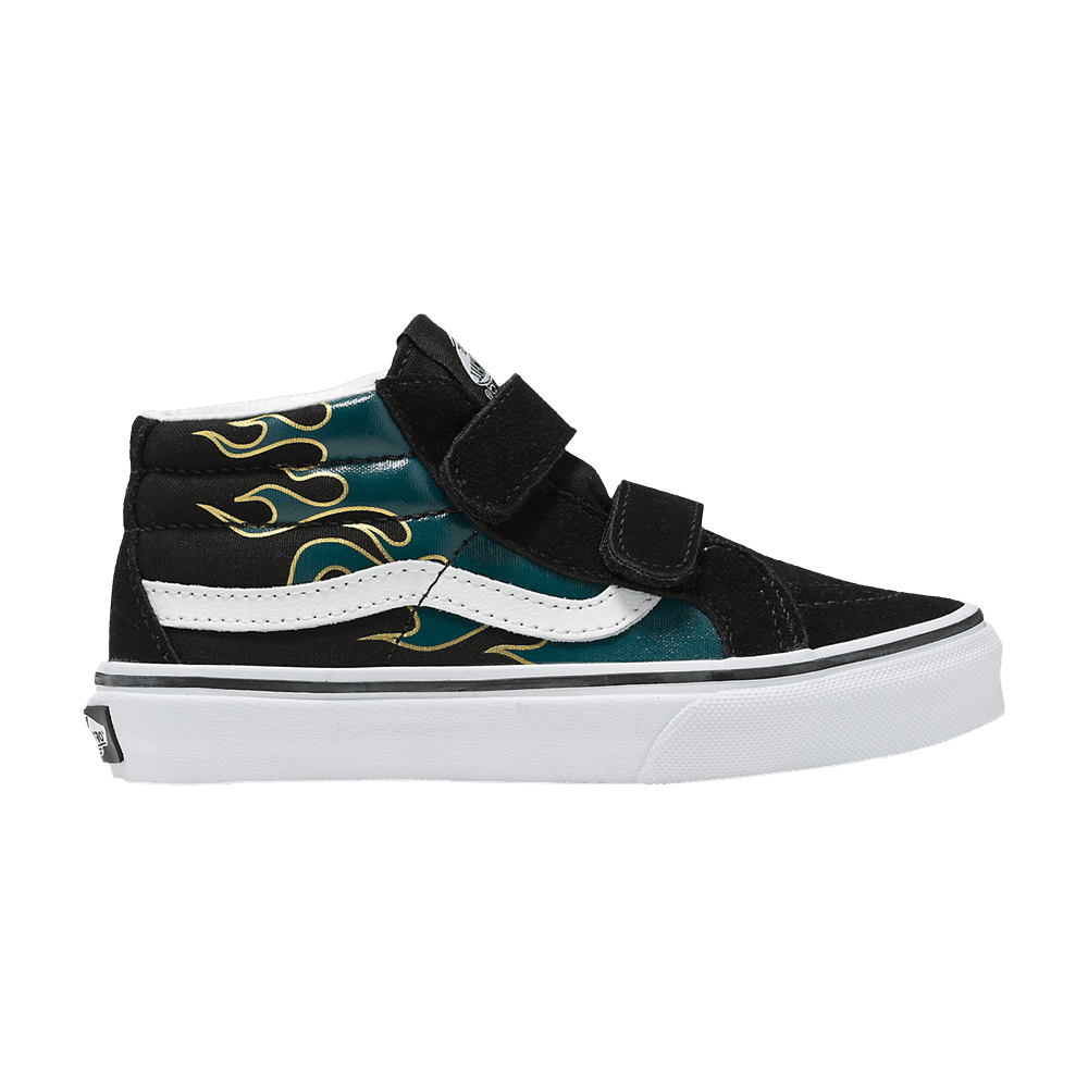 (Preschool) Vans Sk8-Mid Reissue V 'Metallic Flame Black' VN0A38HHBOS ...