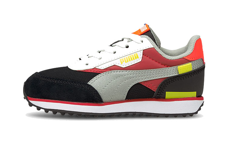 (Preschool) Puma Future Rider Neon Sports Running Shoes Black/Red/White ...