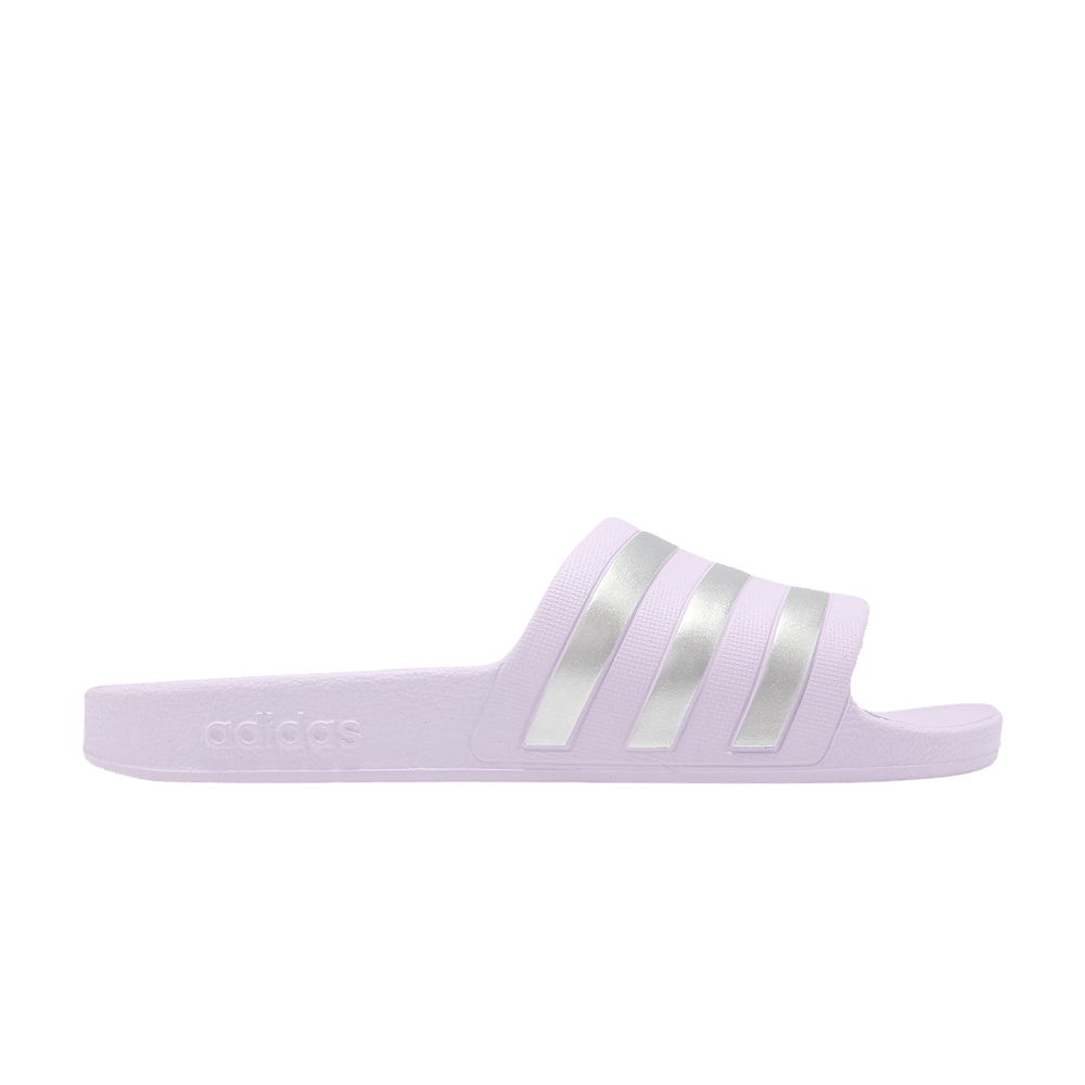 Beli (Women) adidas Adilette Aqua Slide 'Ice Lavender Matte Silver ...