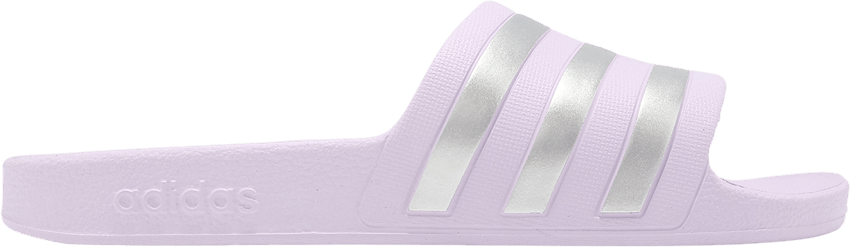 Beli (Women) adidas Adilette Aqua Slide 'Ice Lavender Matte Silver ...