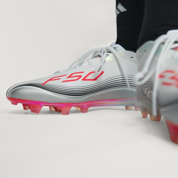 購買 Adidas F50 Messi Elite FG 足球鞋 雲白/亮紅/金屬銀 JP5593 - Novelship