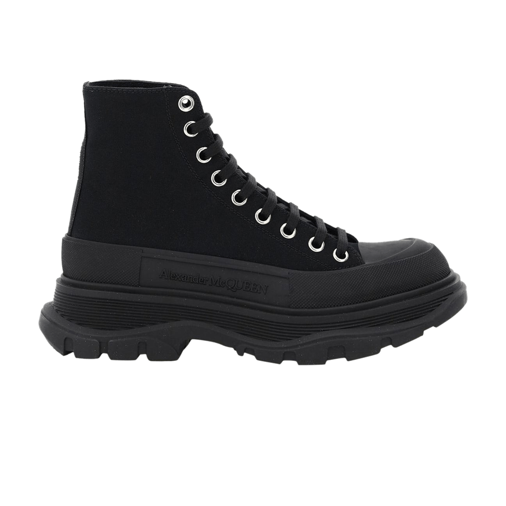 (Women) Alexander McQueen Tread Slick Boots 'Triple Black' 611706-W4L32 ...