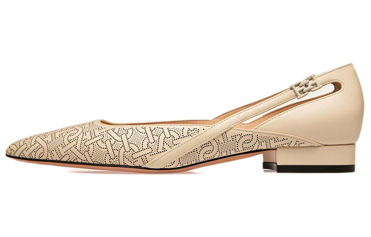 (Women) BALLY Elsa 'Bone White Leather Flat' 6300528 - 6300528 - Novelship