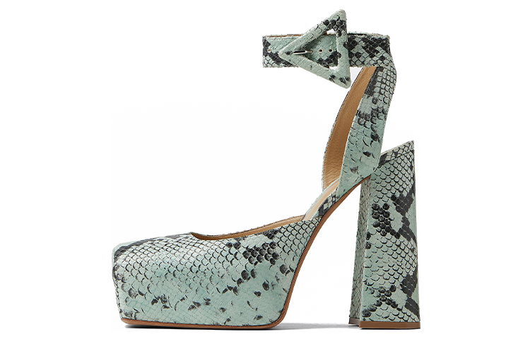 (Women) Bottega Veneta High Heel 'Faded Python Noir' 690006V1T204899 ...