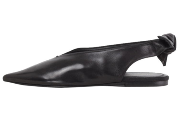 (Women) CELINE Lambskin Pointed-Toe Flats 'Black' 321763LSV.38N0 ...