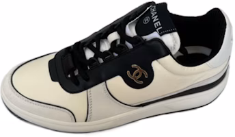 Buy (Women) Chanel Sneaker Low 'Logo Lace-Up - Beige Blue Buy (Women) Chanel Sneaker Low 'Logo Lace-Up - Beige Blue