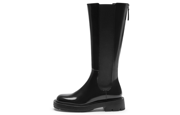(Women) CHARLES & KEITH Retro High-Top Platform Boots 'Black Comfort ...