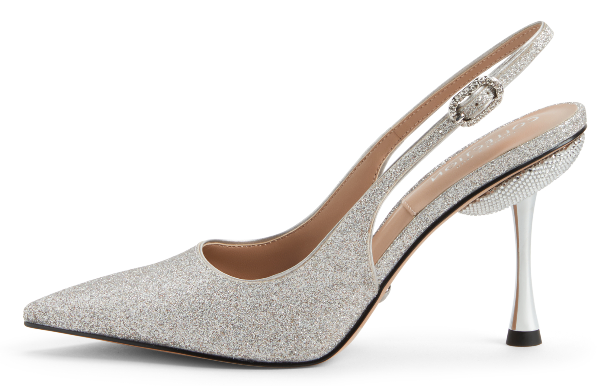 (Women) CHARLES & KEITH Woven Fashion Pointed Slingback Stiletto 'High ...