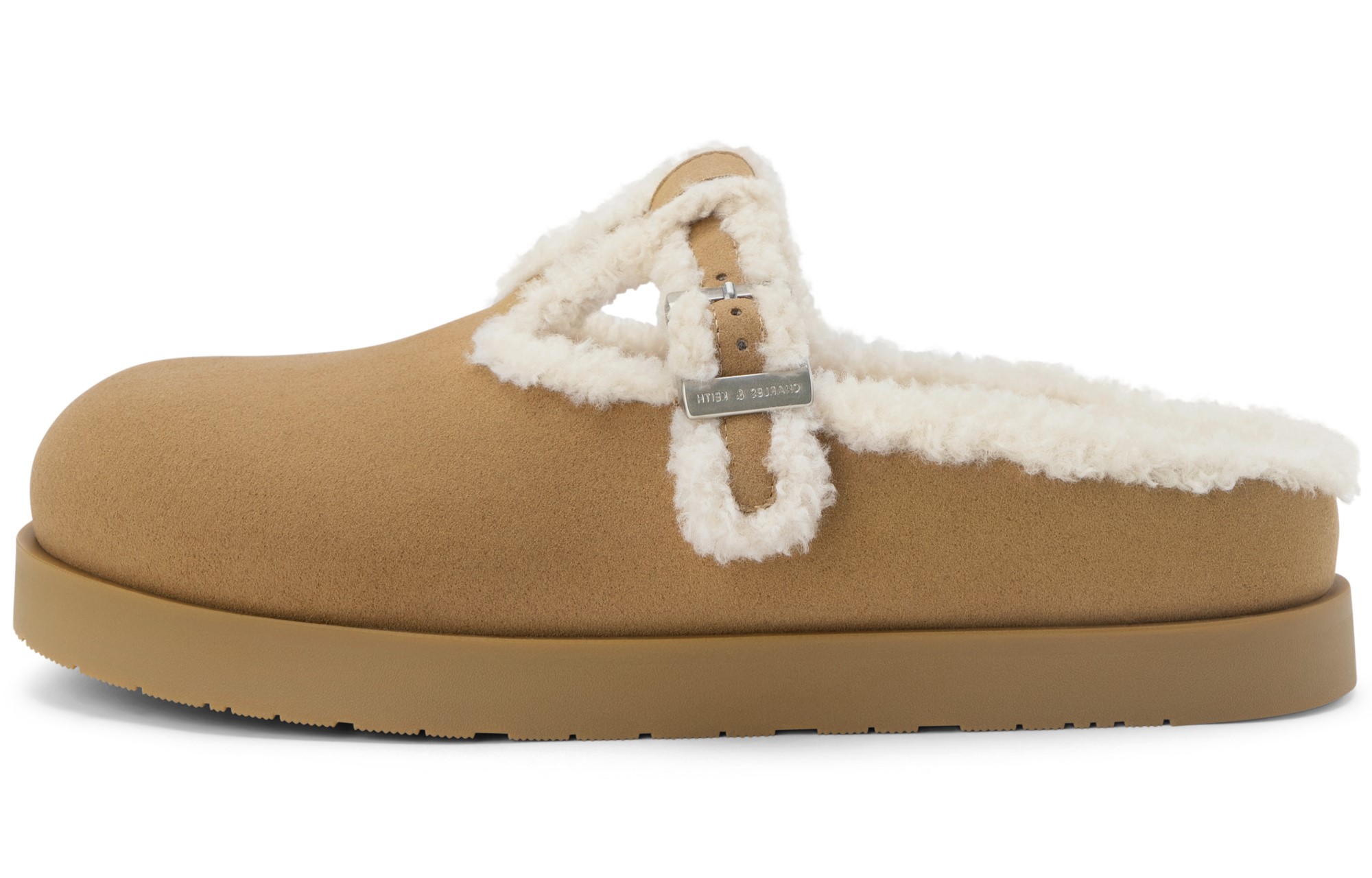 Buy (Women) CHARLES & KEITH Mule 'Faux Fur Round Toe' CK1-70381022 ...