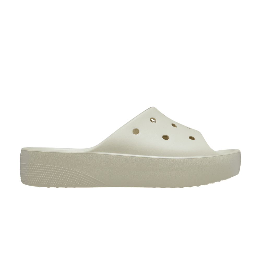 (Women) Crocs Classic Platform Slide 'Bone' 208180-2Y2 - 208180-2Y2 ...