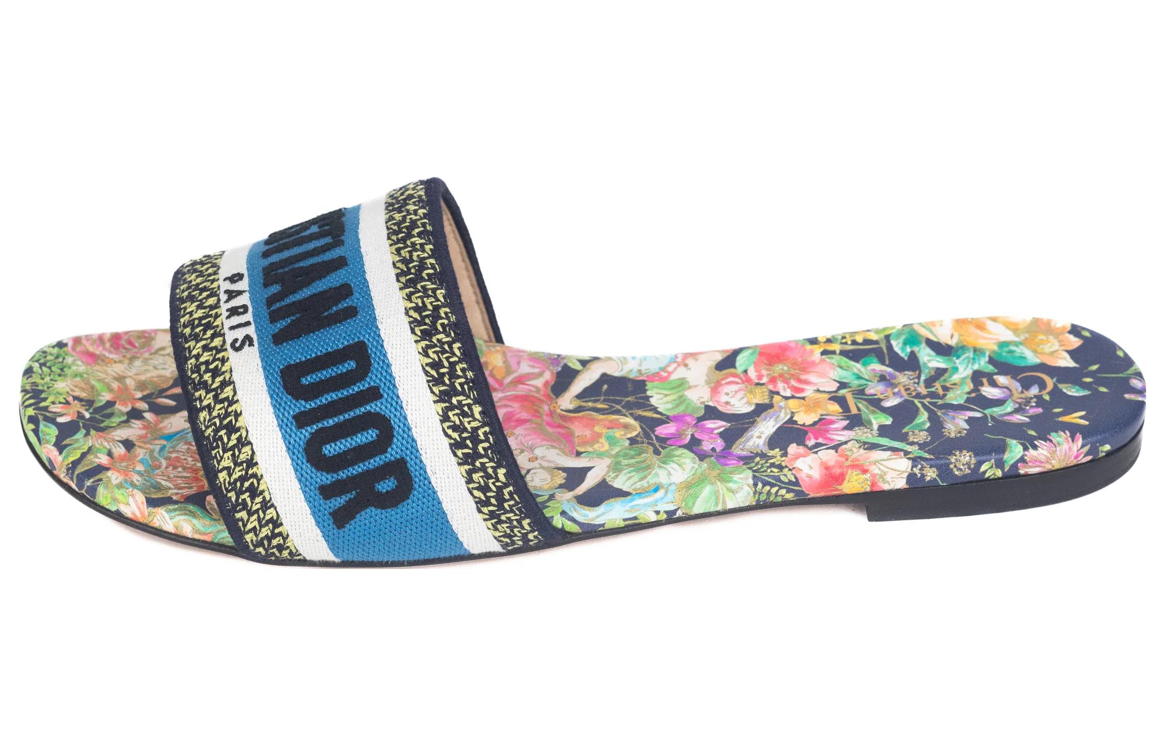 (Women) Dior Dway Slide 'Blue Black' KCQ209CSE_S26X - KCQ209CSE_S26X ...