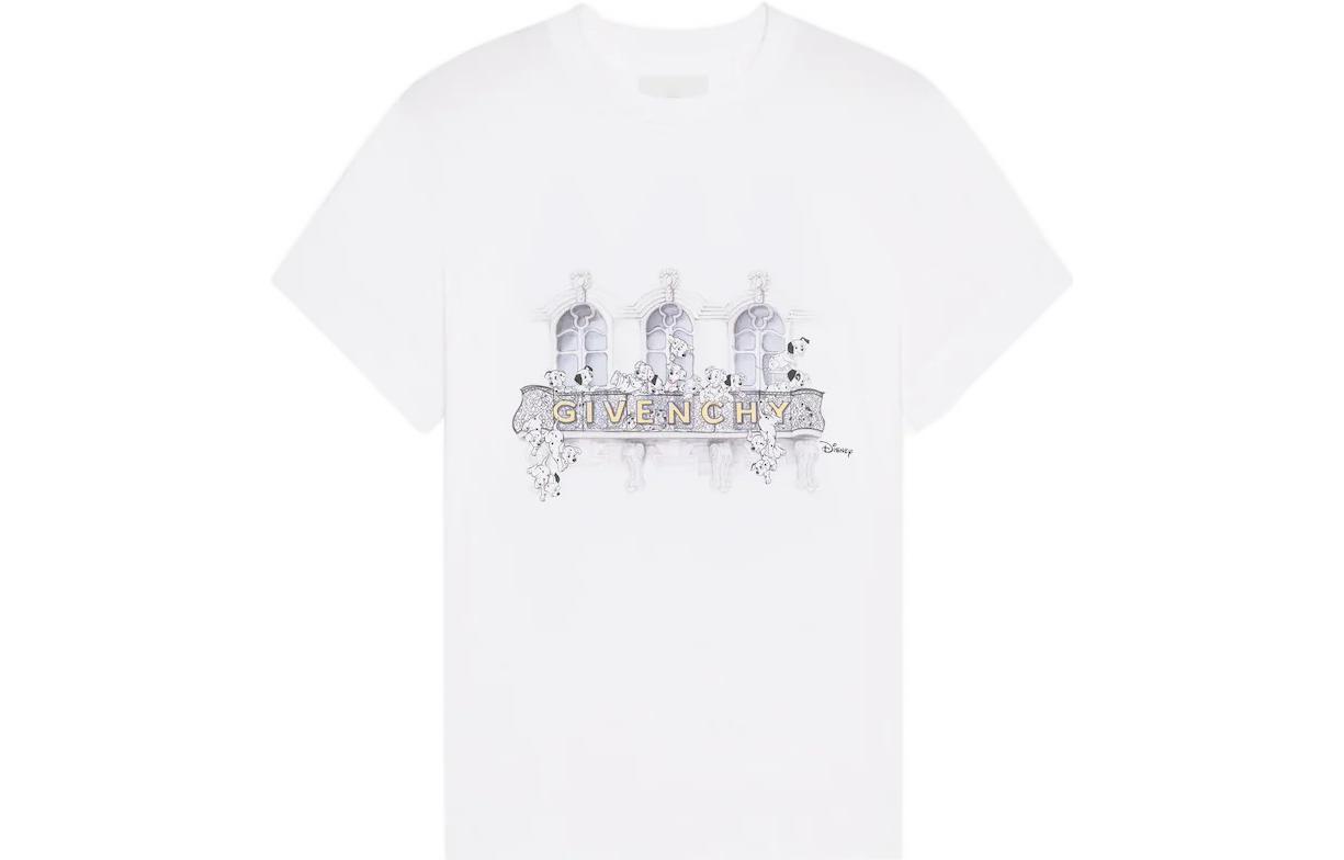 Comprar (Women) GIVENCHY FW22 White Dalmatian Logo Printed Oversized T ...