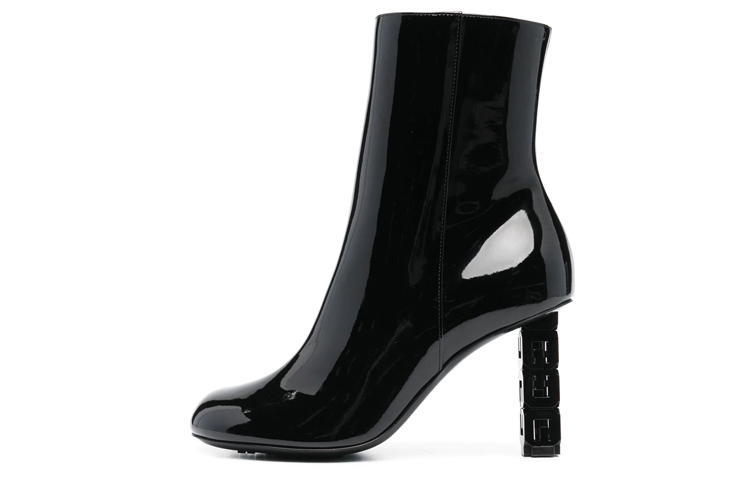(Women) Givenchy G Cube High Heel Zip Ankle Boot 'Black Patent Leather ...