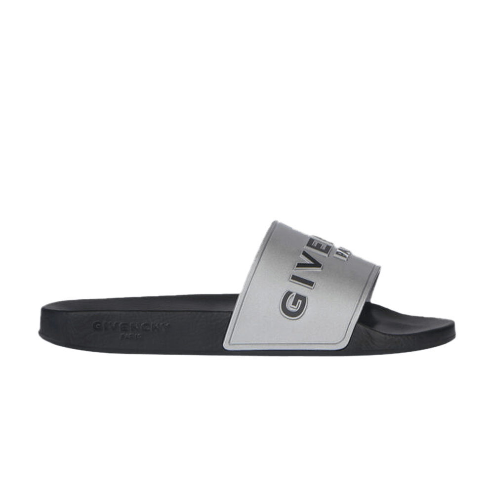 Buy (Women) Givenchy Logo Slide 'Metallic Silver' BE3004E0X8-040 ...