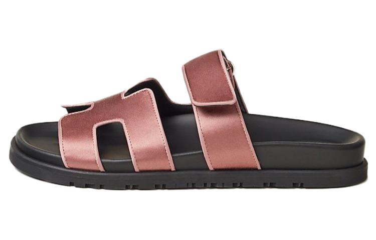 (Women) HERMES Chypre Sandal 'Black Pink' H232141Z‑D4 - H232141Z-D4 ...