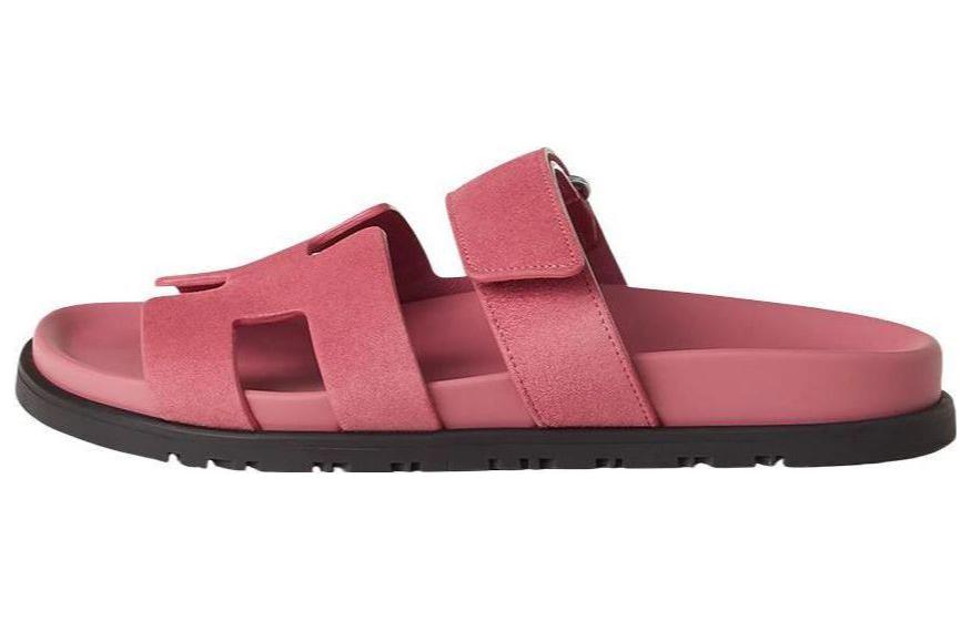 (Women) HERMES Chypre Slide 'Pink Velvet' H222297Z-8H - H222297Z-8H ...