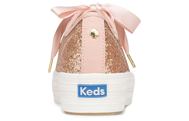 Buy (Women) Keds x Kate Spage New York Triple Kick 'Rose Gold Glitter ...