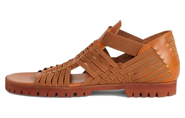 (Women) Kenzo Takada K3 'Deep Beige Leather Sandal' FB52SD190L66-13 ...