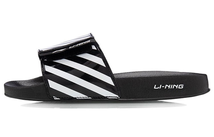 (Women) Li-Ning Casual Slides 'Black White' AGAQ022-2 - AGAQ022-2 ...