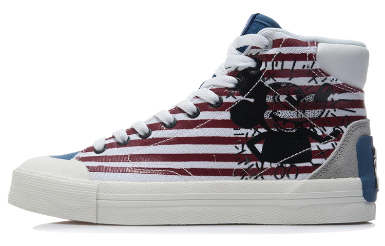 Buy (Women) Li-Ning Keith Haring x Mickey x Skateboard Culture Mid ...