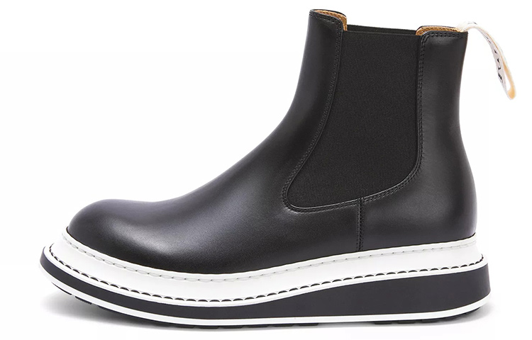 Buy (Women) LOEWE Chelsea Boot with Satin Pull Tab 'Black' L815S05X12 ...