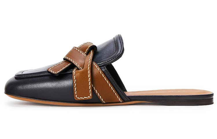 (Women) LOEWE Gate Mule 'Black Leather' L815379X04-1329 - L815379X04 ...