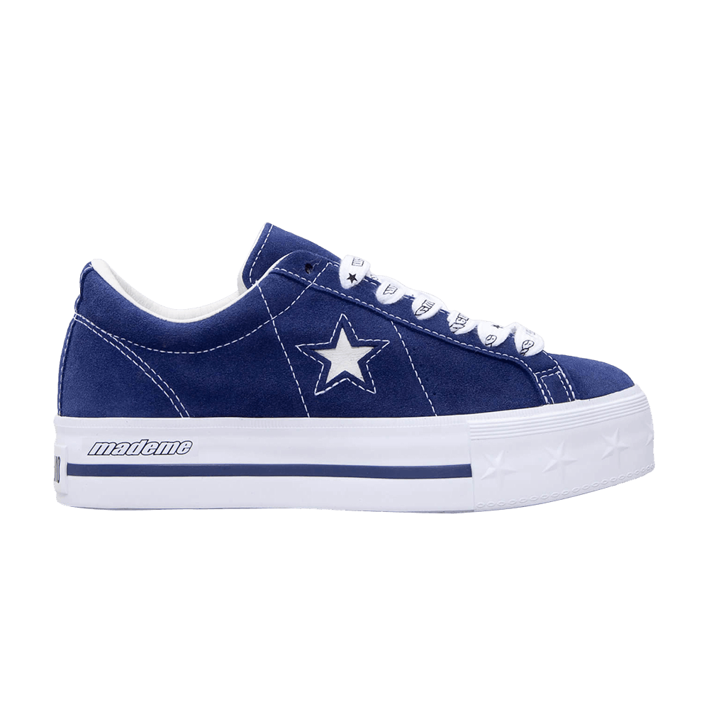 (Women) MadeMe x Converse One Star Platform Suede Ox 'Medieval Blue ...