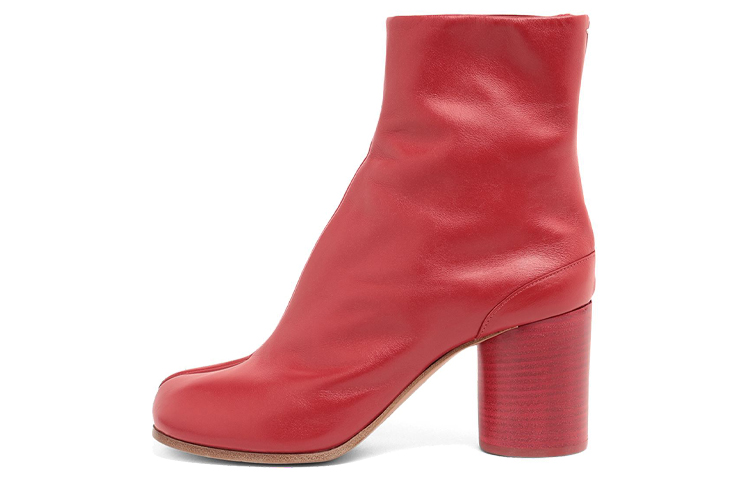 (Women) Maison Margiela Tabi 'Red Fashion Versatile Split-Toe Booties ...