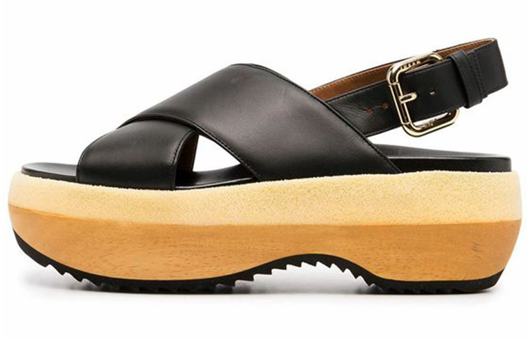 (Women) Marni Sandal 'Black Yellow' ZPMS006406P376200N99 ...