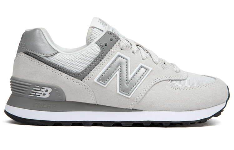 Buy (Women) New Balance 574 Series Cozy Wear-resistant White Gray ...