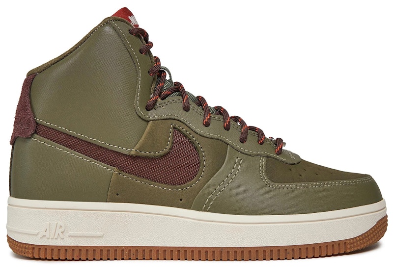 (Women) Nike Air Force 1 High Sculpt 'Olive Burgundy' FB7960-200 ...
