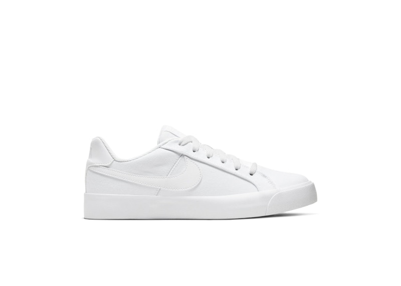 Buy (Women) Nike Court Royale AC Canvas 'Triple White' CD5405-101 ...
