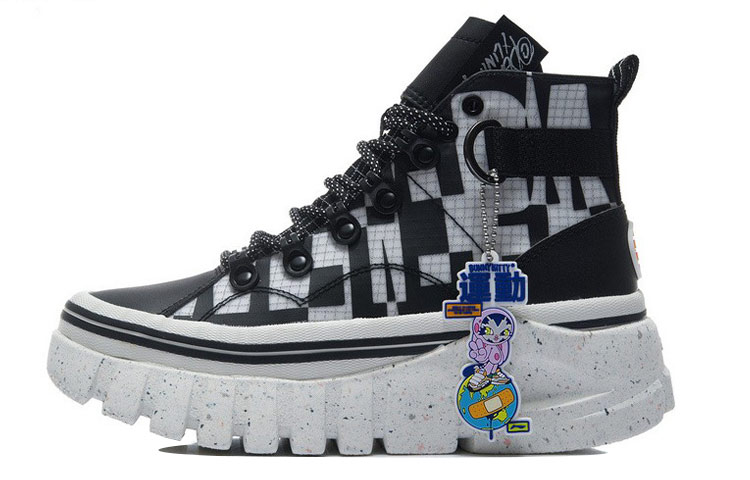(Women) Li‑Ning Persue x Boot High‑Top Casual Shoes Black/White AGCR262 ...