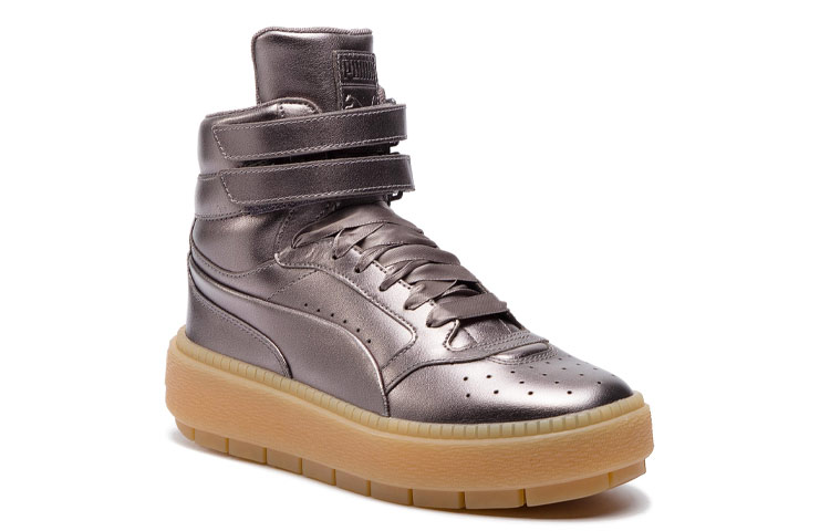 Buy (Women) Puma Platform Trace Stmt 'Silver Mid-Top' 366996-01 - Novelship