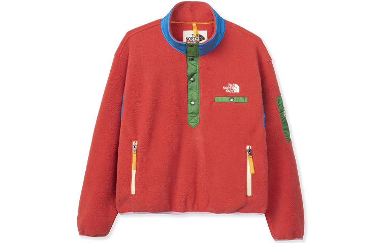 Buy (Women) The North Face x Brain Dead Red Fleece Jacket Collaboration ...