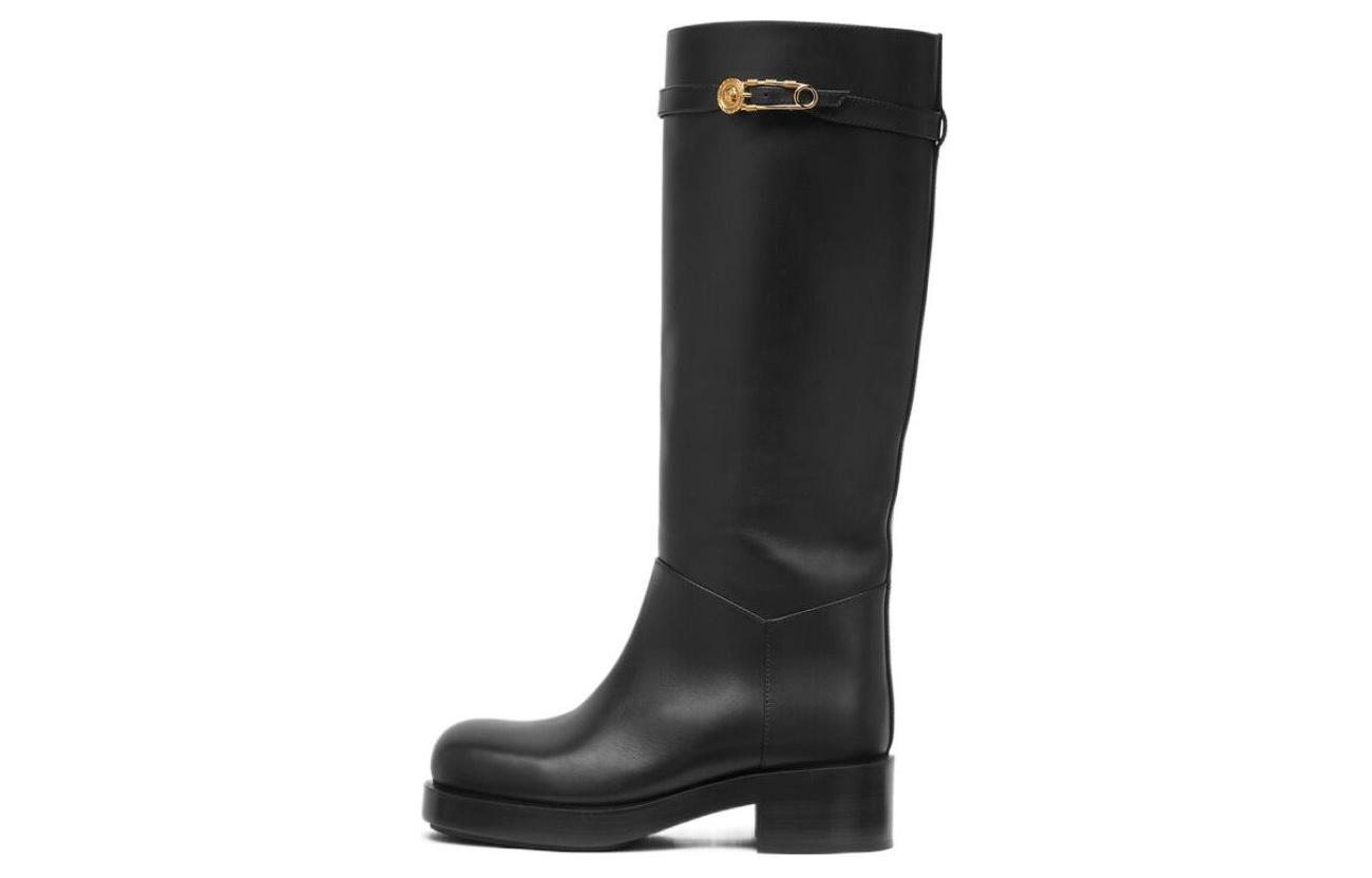 (Women) Versace Leather High-Top Boot 'Black' 1005681-1A04060_1B00V ...