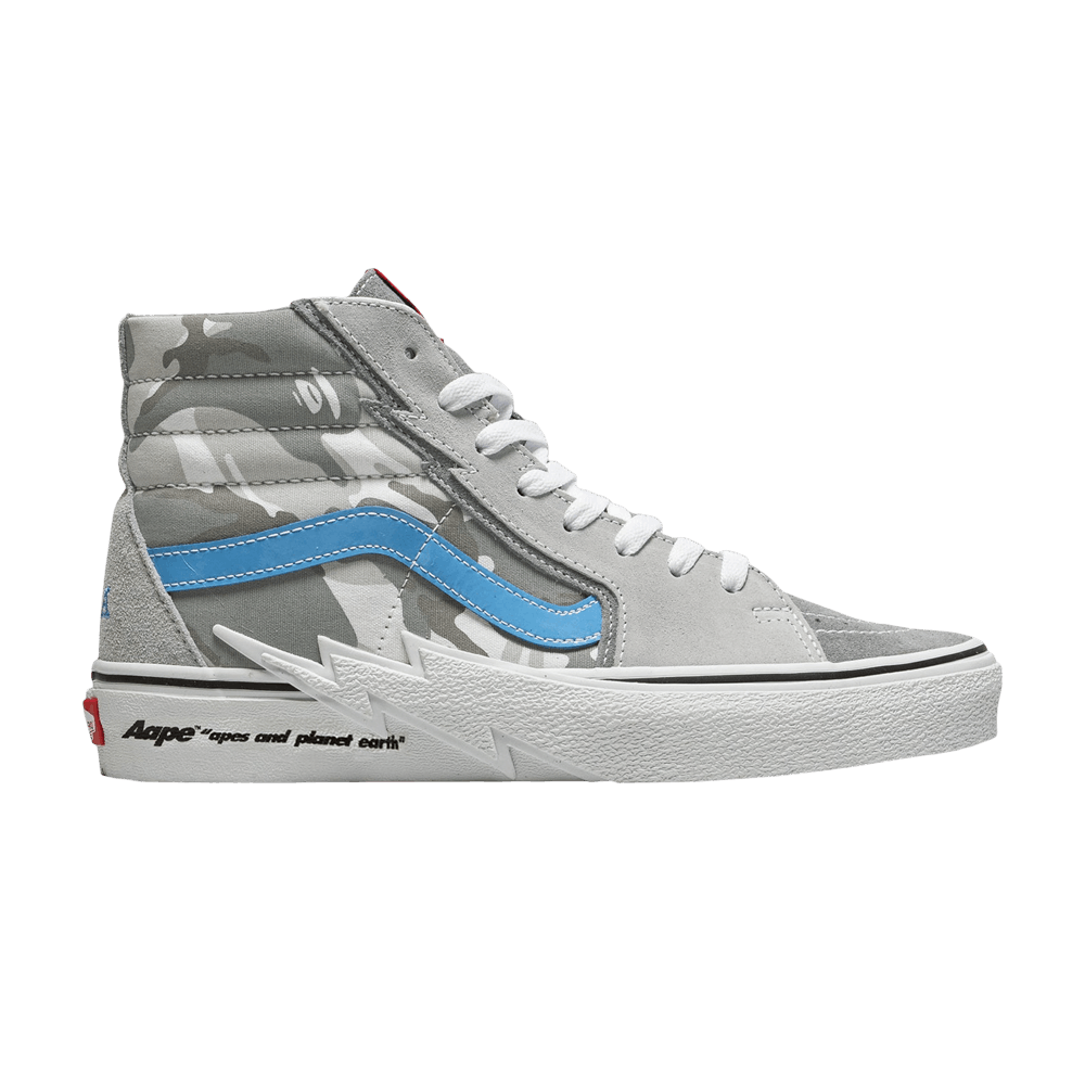 AAPE x Vans Sk8-Hi 'Bolt - Grey Camo' VNA5JIVY31 - VNA5JIVY31 - Novelship