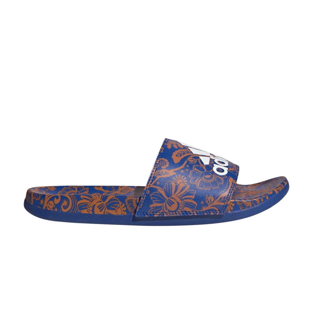 (Women) adidas Adilette Comfort Slide 'Floral ‑ Royal Blue' IE4966 ...