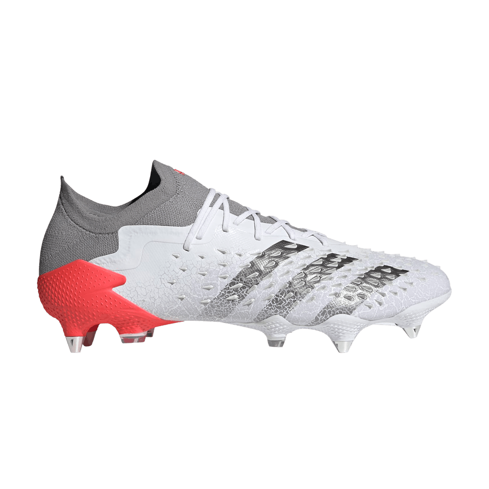 adidas Predator Freak.1 Low SG 'Demonskin ‑ White Solar Red' FY6268 ...