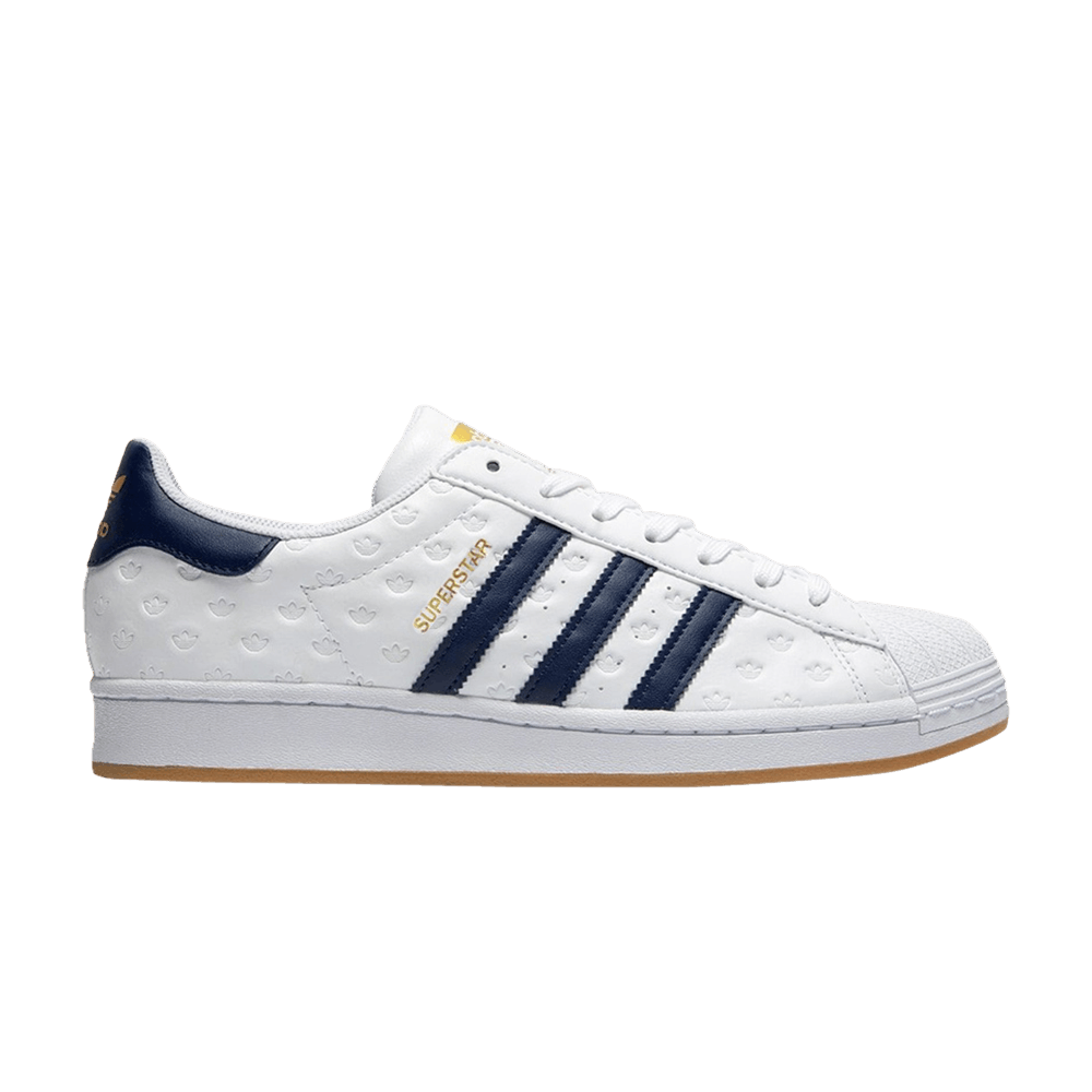 adidas Superstar 'Allover Debossed Trefoils ‑ Navy Gum' FX4045 - FX4045 ...