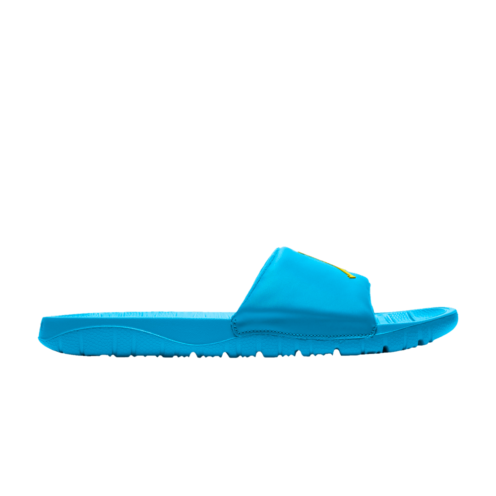 Air Jordan Break Slides 'Laser Blue ‑ Opti Yellow' AR6374‑402 - AR6374 ...