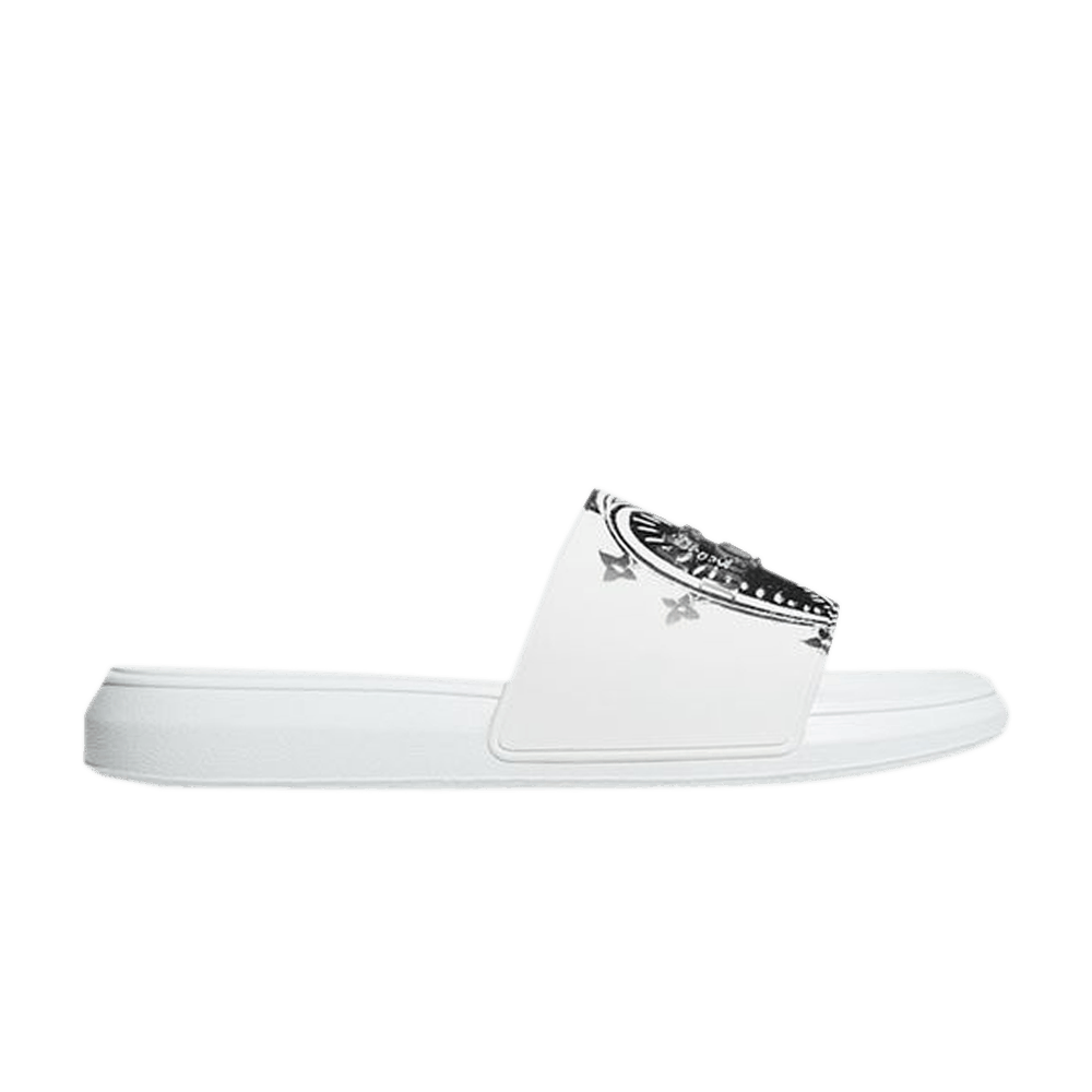 Alexander McQueen Pool Slide 'Heart Logo - White' 667808-W4QS2-9061 ...
