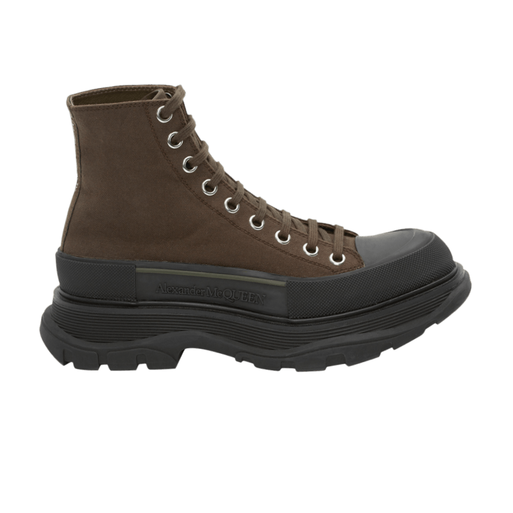 (Women) Alexander McQueen Tread Slick Boots 'Khaki' 611706‑W4L51‑3241 ...