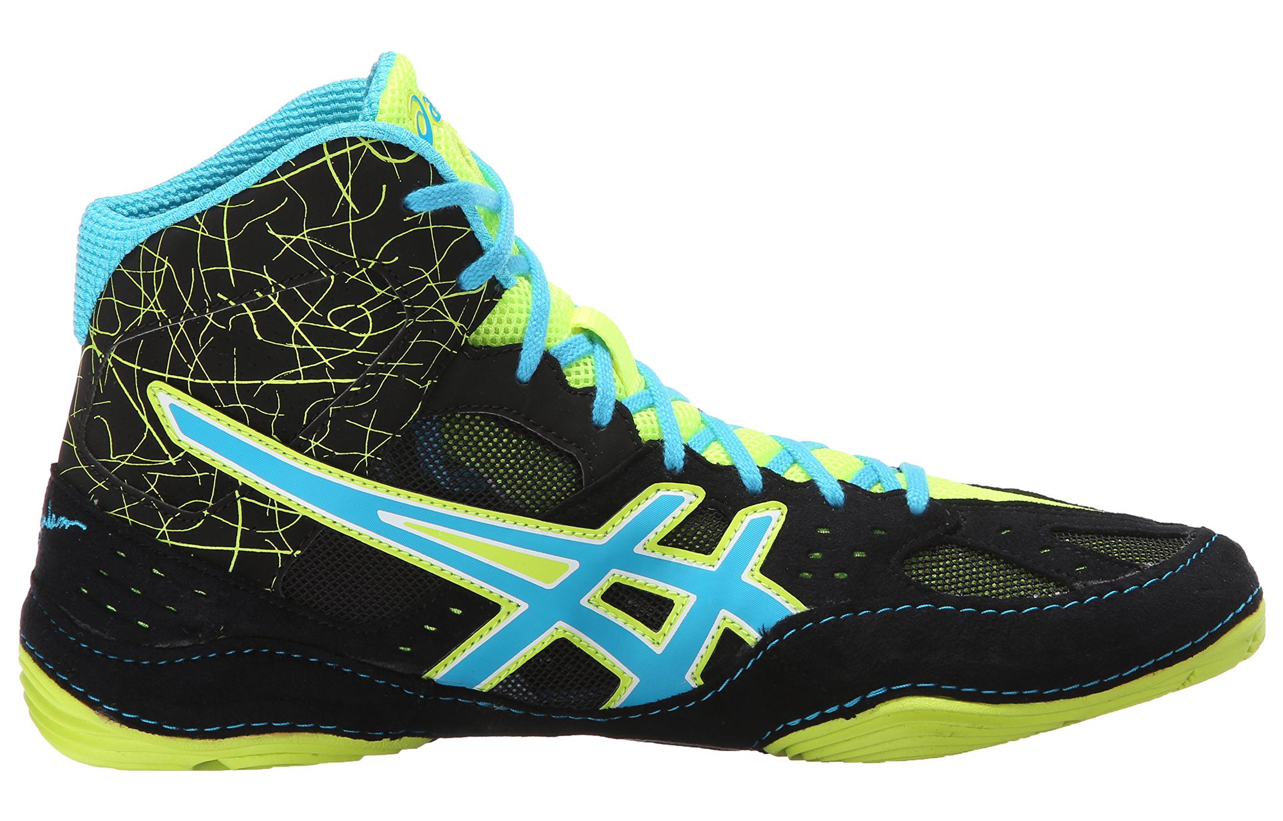 Buy ASICS Cael V6.0 Wrestling Shoes 'Black Blue Green' J401Y9059 ...