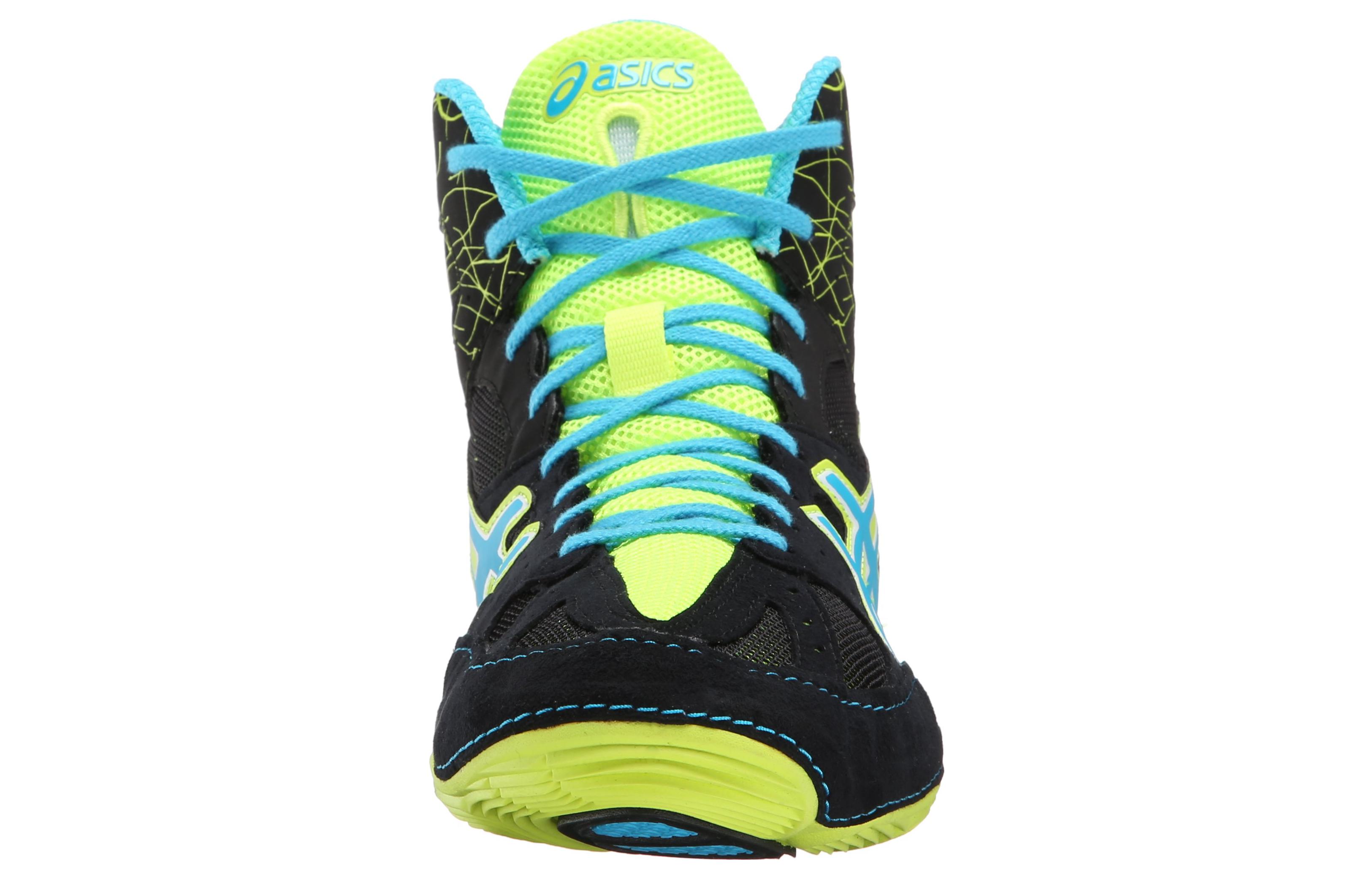 Buy ASICS Cael V6.0 Wrestling Shoes 'Black Blue Green' J401Y9059 ...