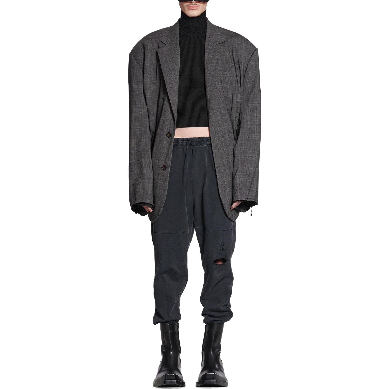 バレンシアガ ブラック ダメージ ジョガーパンツ ストレッチウエスト レギュラーフィット 744695TOVH92020を購入 - Novelship